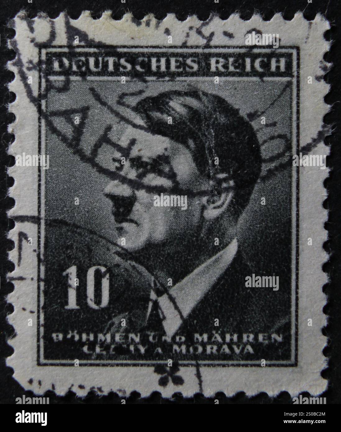 ISTANBUL, TURKEY - JANUARY 24, 2021: German Bohemia and Moravia stamp ...