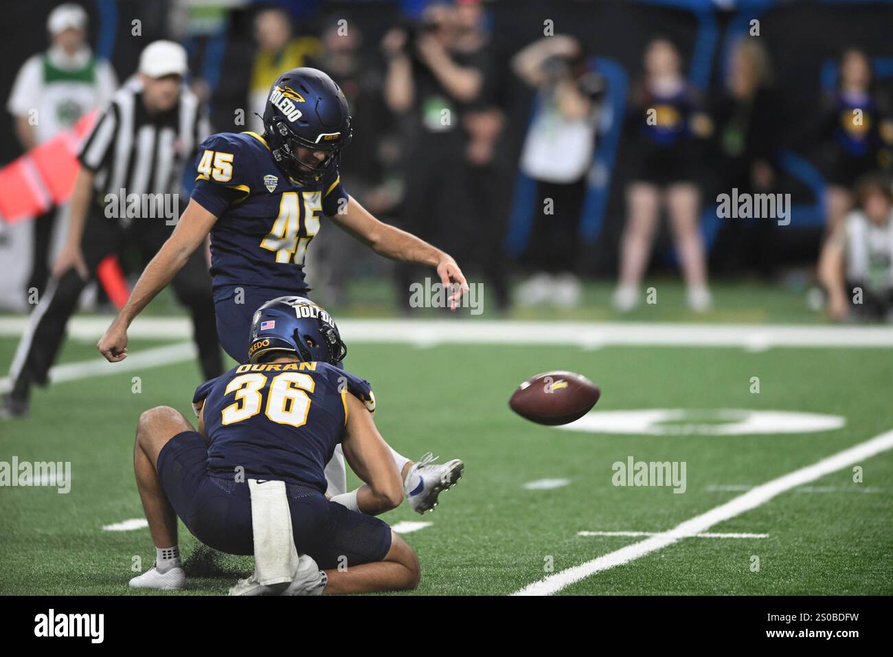 December 26, 2024, Detroit, Michigan, U.S: Toledo Place Kicker DYLAN ...