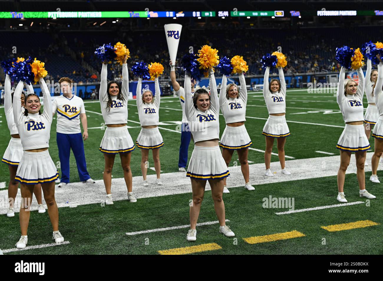 December 26, 2024, Detroit, Michigan, U.S: Pitt Cheerleaders during a ...