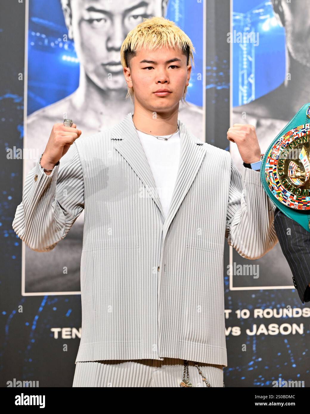 Tenshin Nasukawa of Japan attends a press conference of Prime Video ...