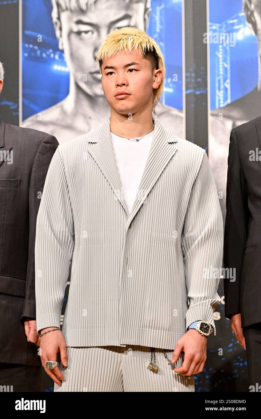 Tenshin Nasukawa of Japan attends a press conference of Prime Video ...