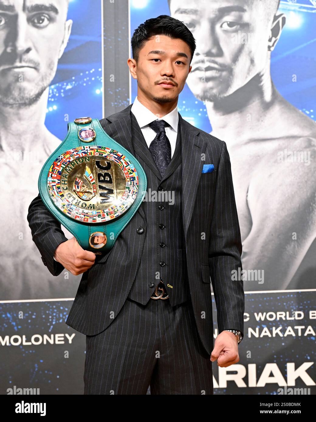 Junto Nakatani, WBC bantamweight champion of Japan attends a press ...