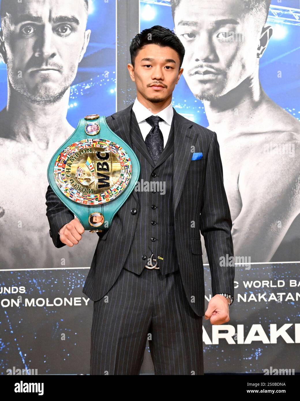 Junto Nakatani, WBC bantamweight champion of Japan attends a press ...