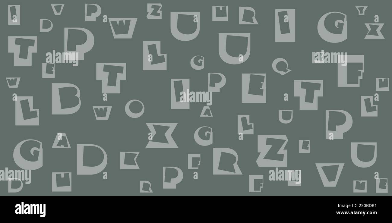 Various Black and White Randomly Placed, Sized and Oriented Art Deco ...