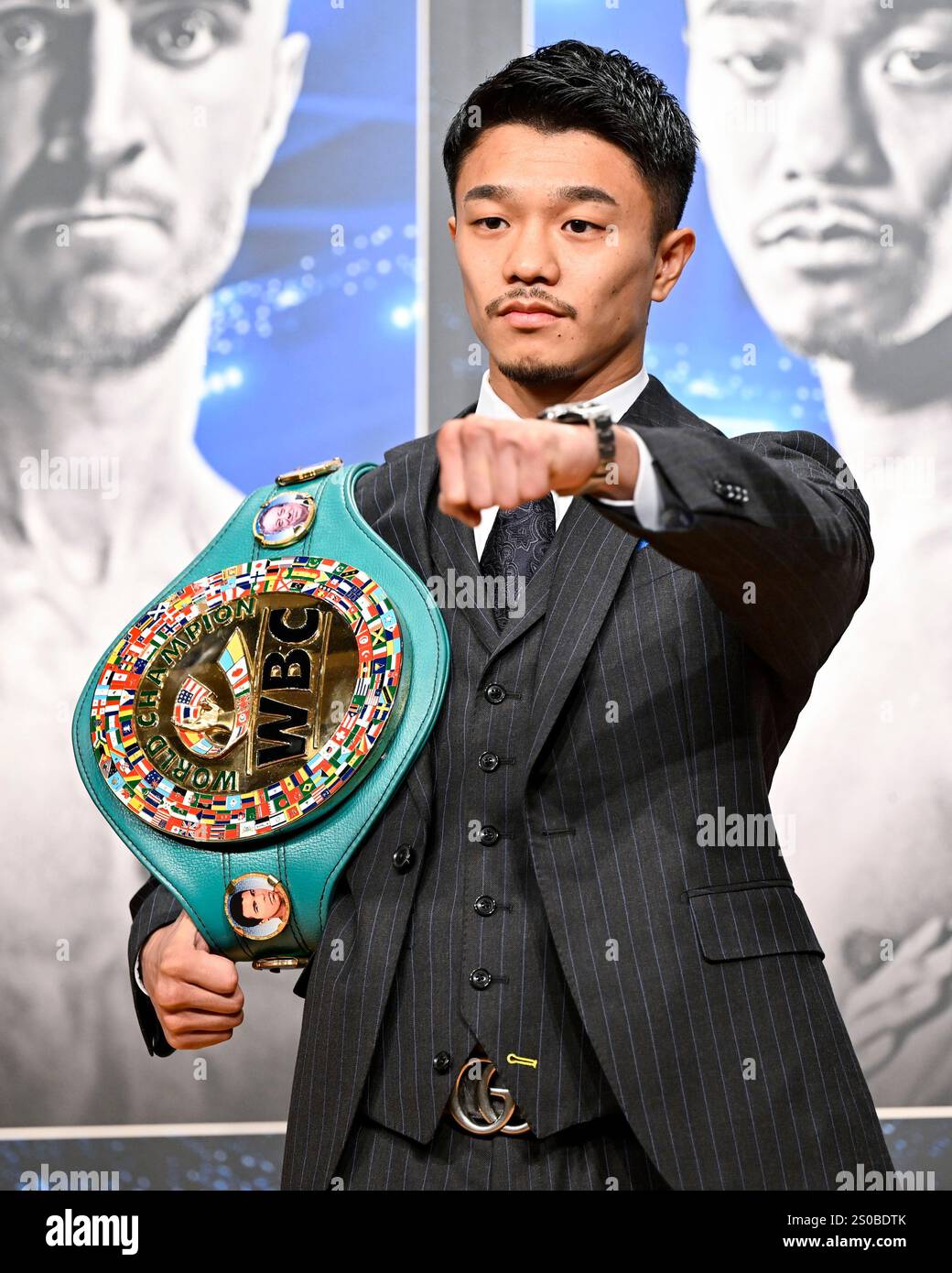 Junto Nakatani, WBC bantamweight champion of Japan attends a press ...