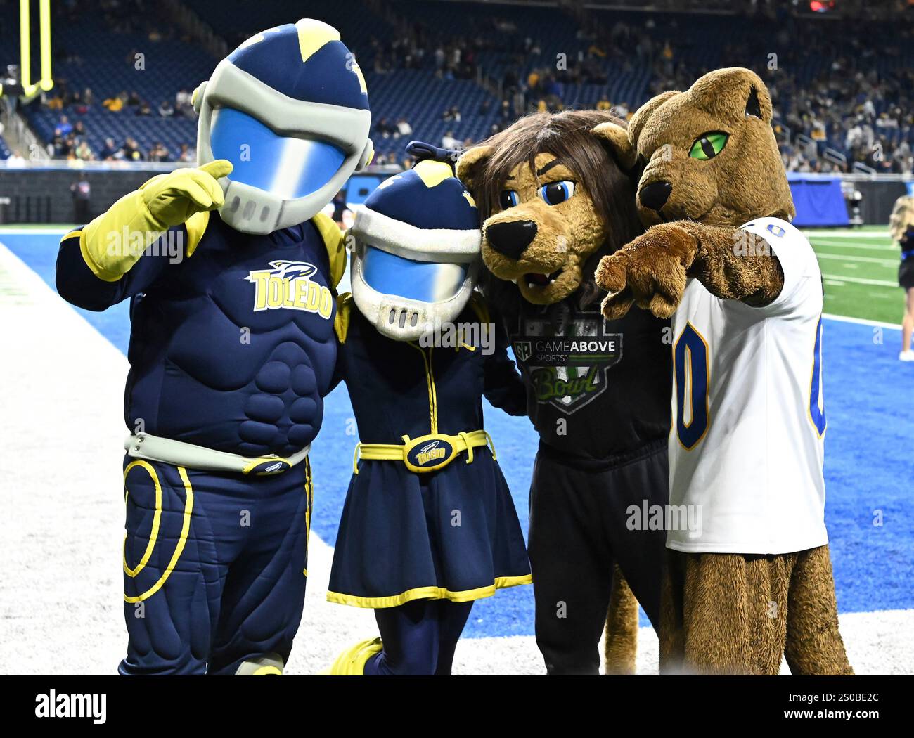 December 26, 2024, Detroit, Michigan, U.S: Team Mascots get together ...