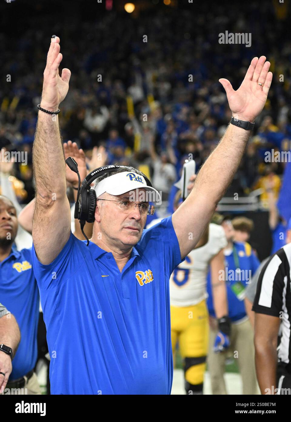 December 26, 2024, Detroit, Michigan, U.S: Pittsburgh Head Coach PAT NARDUZZI during a game ...
