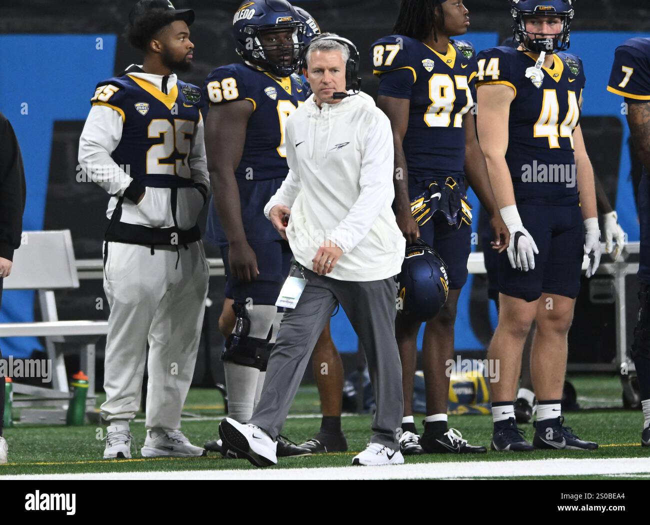 Detroit, Michigan, USA. 26th Dec, 2024. Toledo Head Coach JASON CANDLE ...