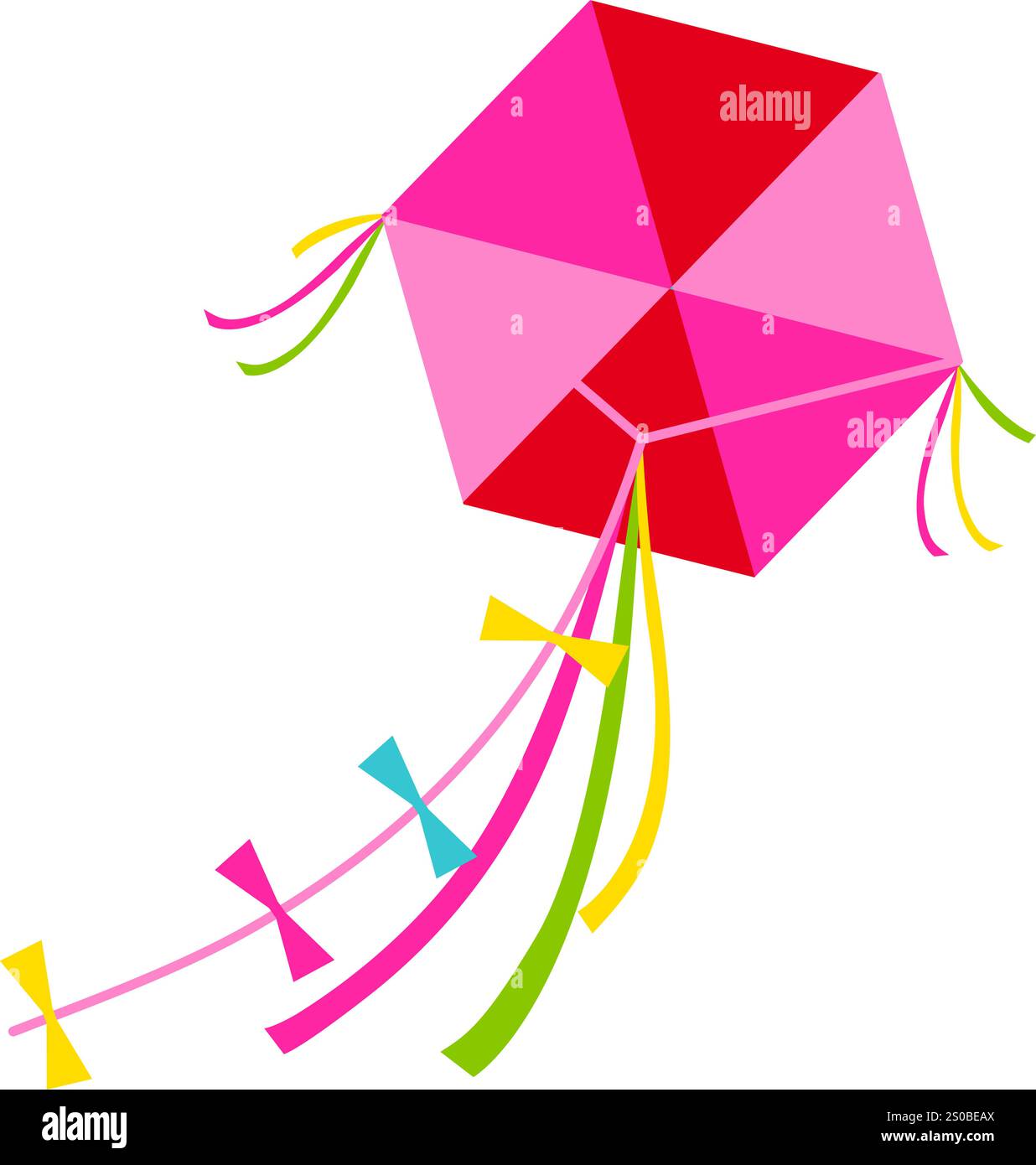 Colorful kite in the sky. Beautiful kite of various colors fly ...