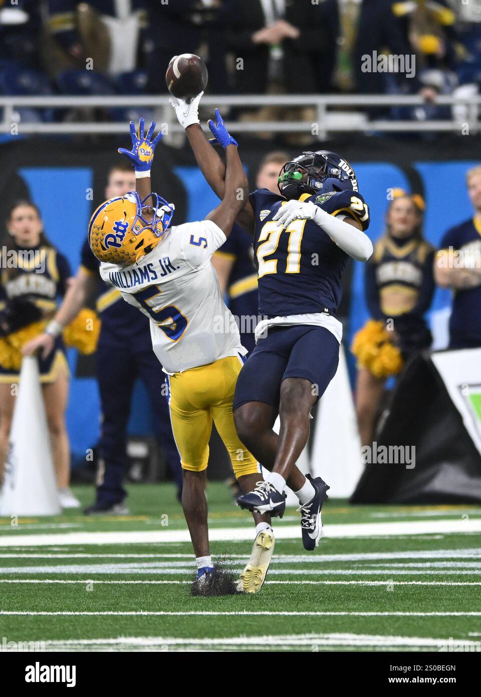 Detroit, Michigan, USA. 26th Dec, 2024. Pittsburgh Wide Receiver RAPHAEL WILLIAMS JR #5 and ...