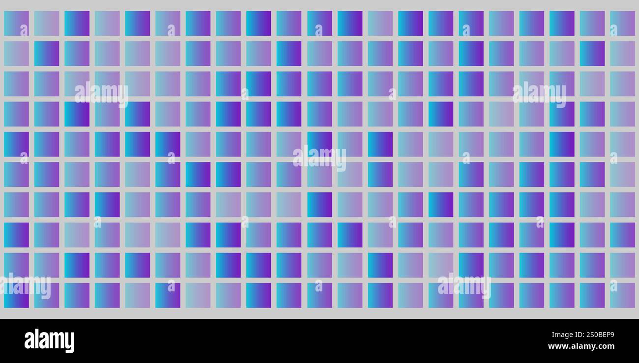 Blue Color Shades and Gradient Samples Pattern, Geometric Mosaic ...