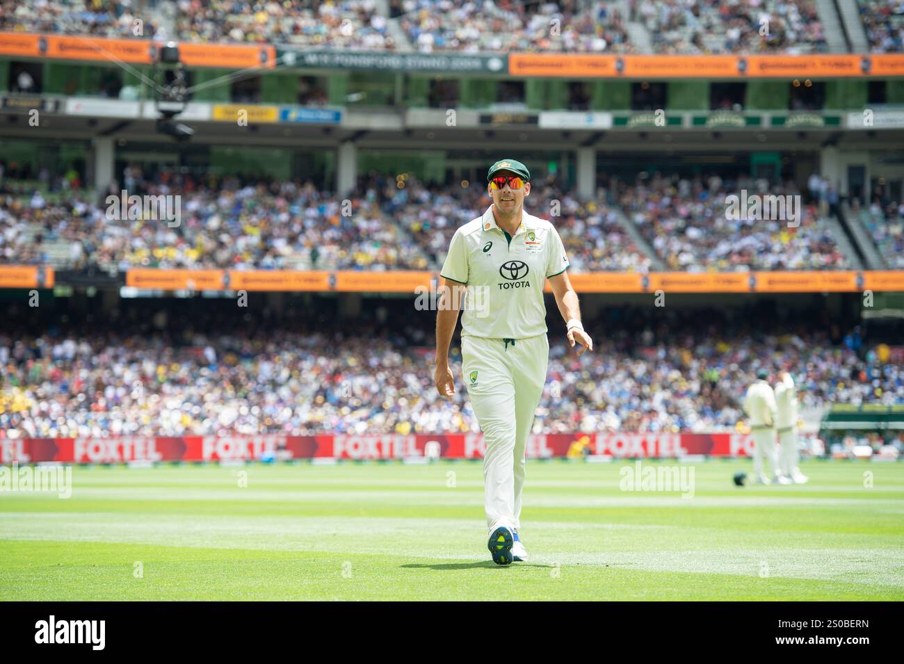 MELBOURNE AUSTRALIA. 27th Dec 2024. Scott Boland of Australia, Day 2 ...