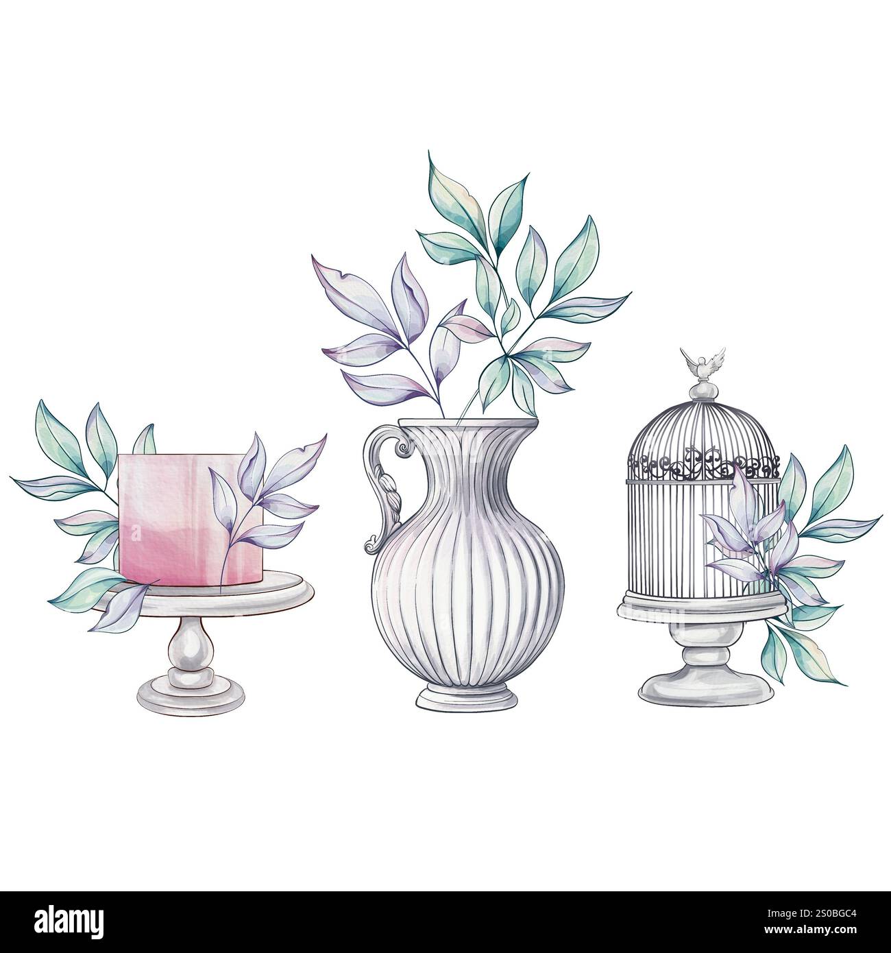 Featuring shades of pink Cut Out Stock Images & Pictures - Alamy