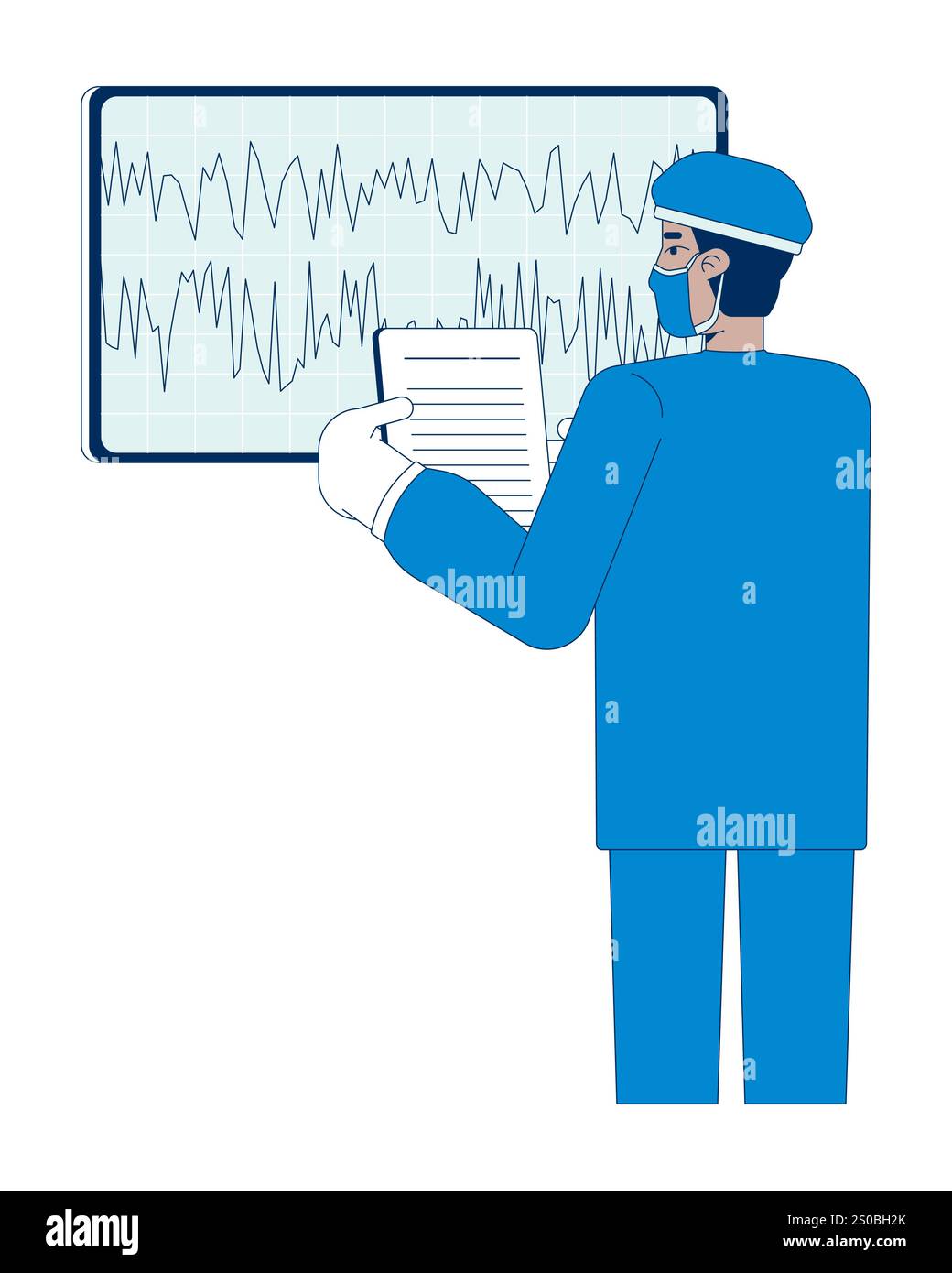 Brainwave monitor Stock Vector Images - Alamy