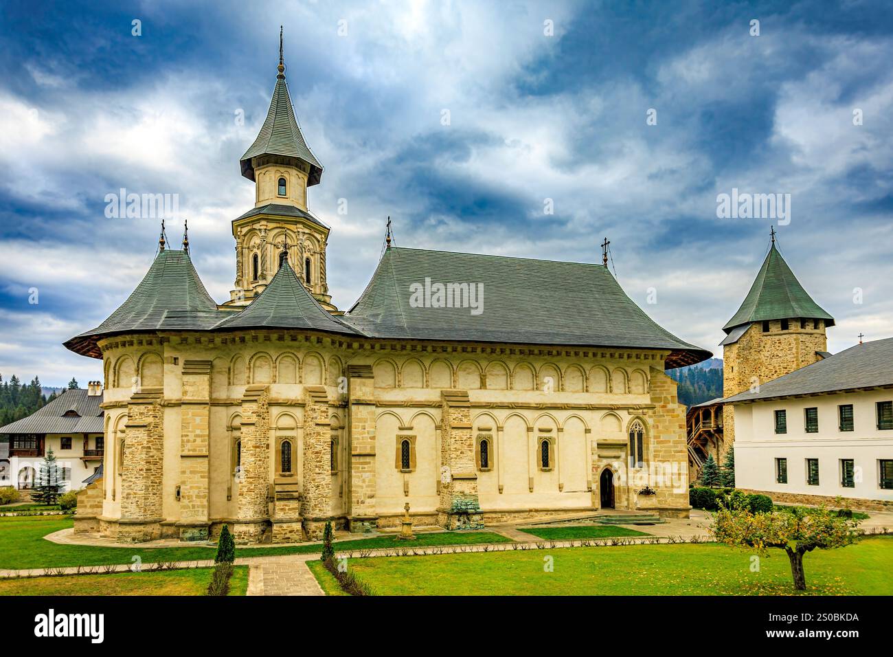 The Putna monastery, one of the most important religious monuments of ...
