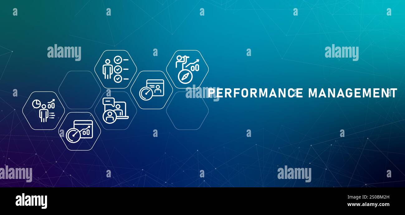 Performance Management gradient header process improvement employee development business ...