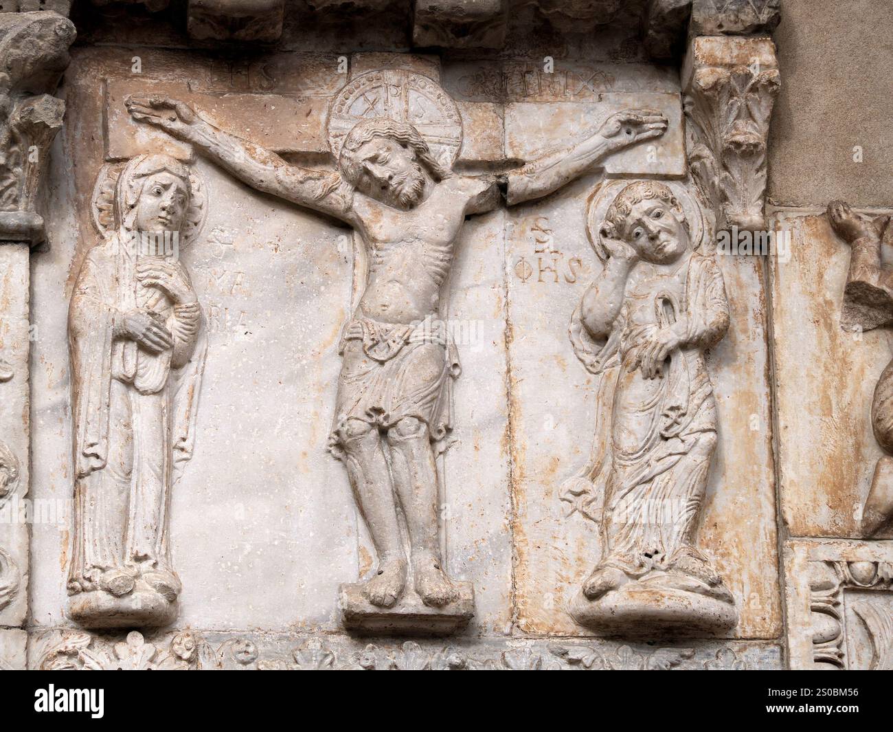 The San Zeno Basilica Church in Verona Italy, detail of exterior ...