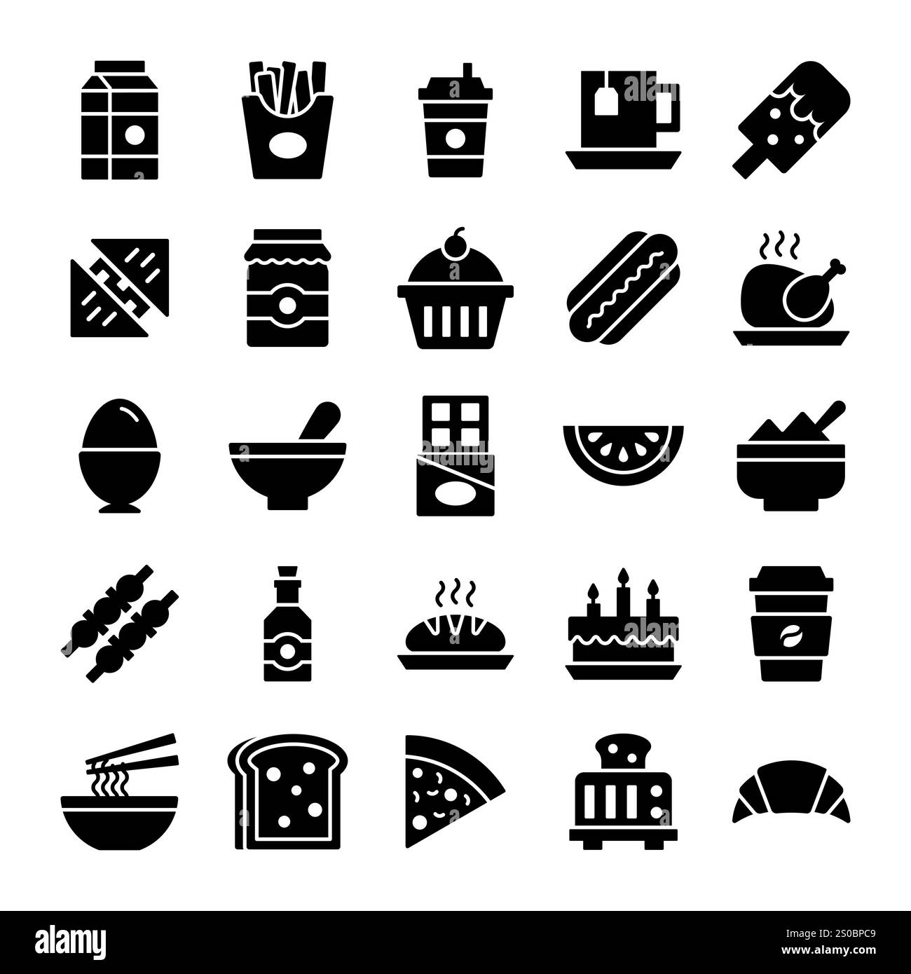 Fried chicken donuts Stock Vector Images - Alamy