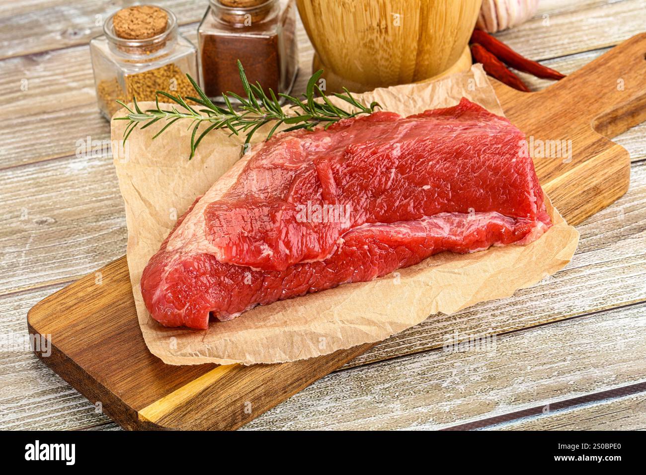 Raw beef flesh meat piece for cooking Stock Photo - Alamy