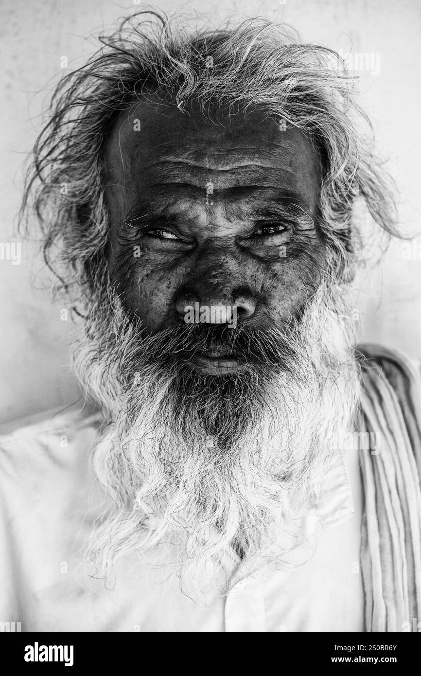 Beard india Black and White Stock Photos & Images - Alamy