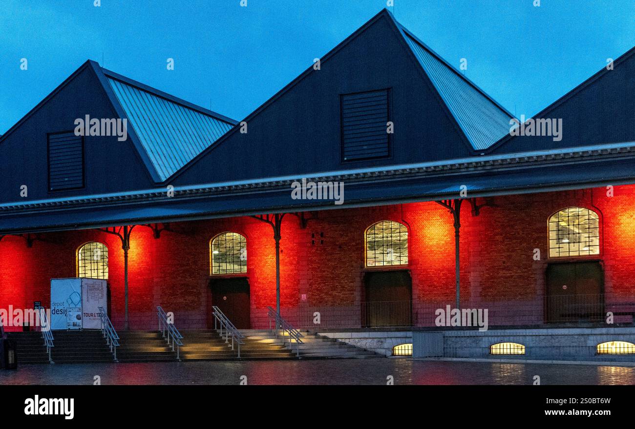 Historic brick building features large windows hi-res stock photography ...