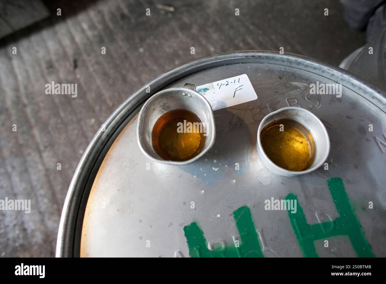 Two maple syrup samples Stock Photo - Alamy