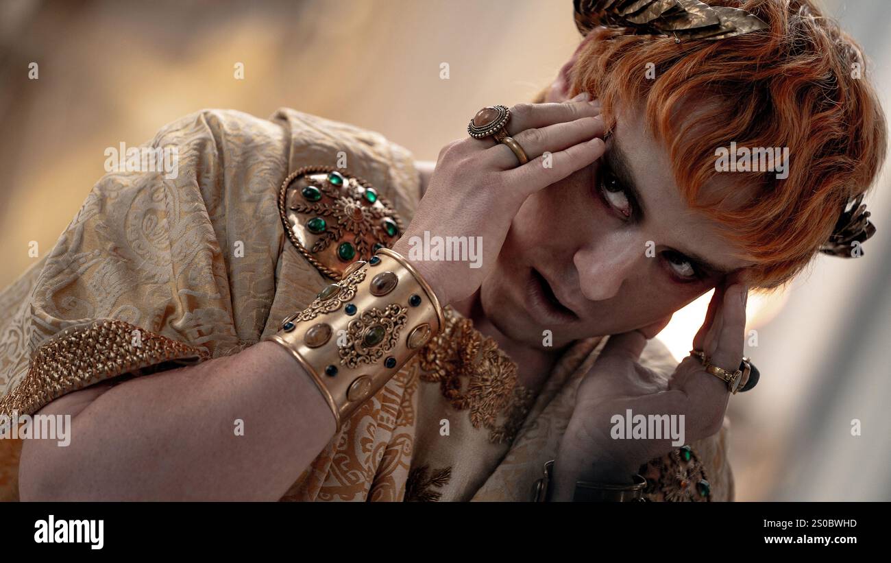 JOSEPH QUINN in GLADIATOR II (2024), directed by RIDLEY SCOTT. Credit ...