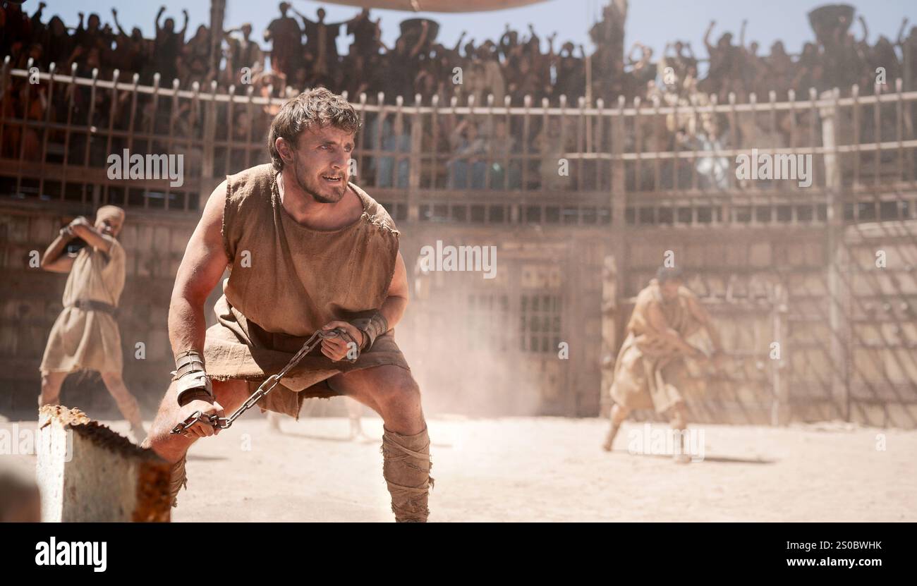 PAUL MESCAL in GLADIATOR II (2024), directed by RIDLEY SCOTT. Credit ...