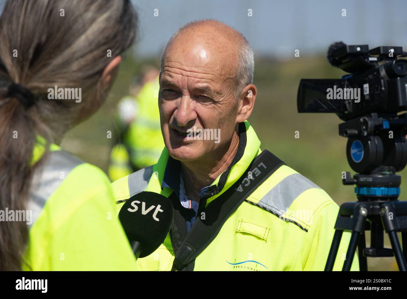 Hans Ohrt, environmental specialist at the Oresund Bridge, is ...