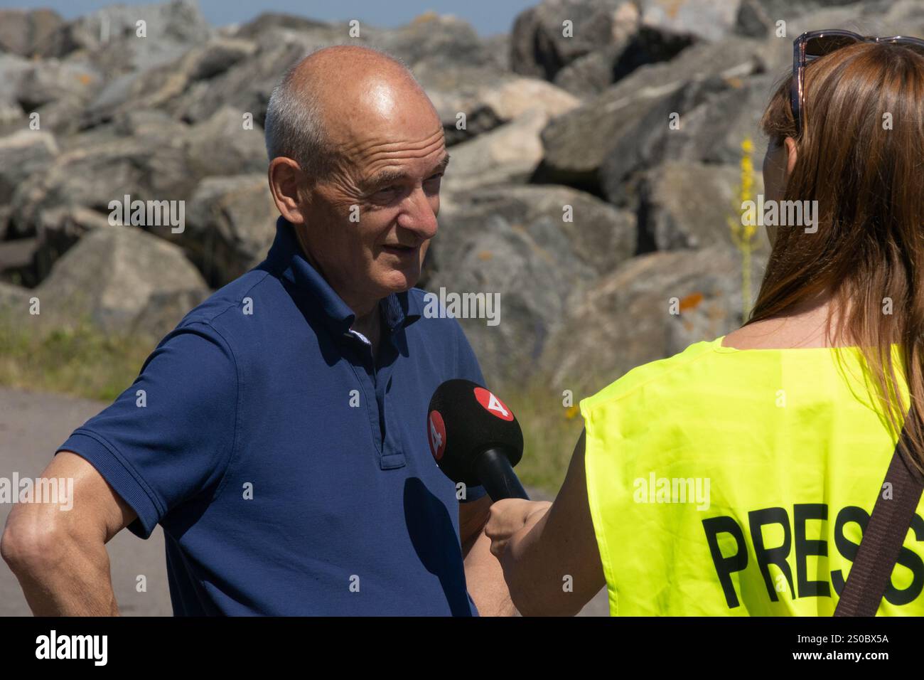 Hans Ohrt, environmental specialist at the Oresund Bridge is ...