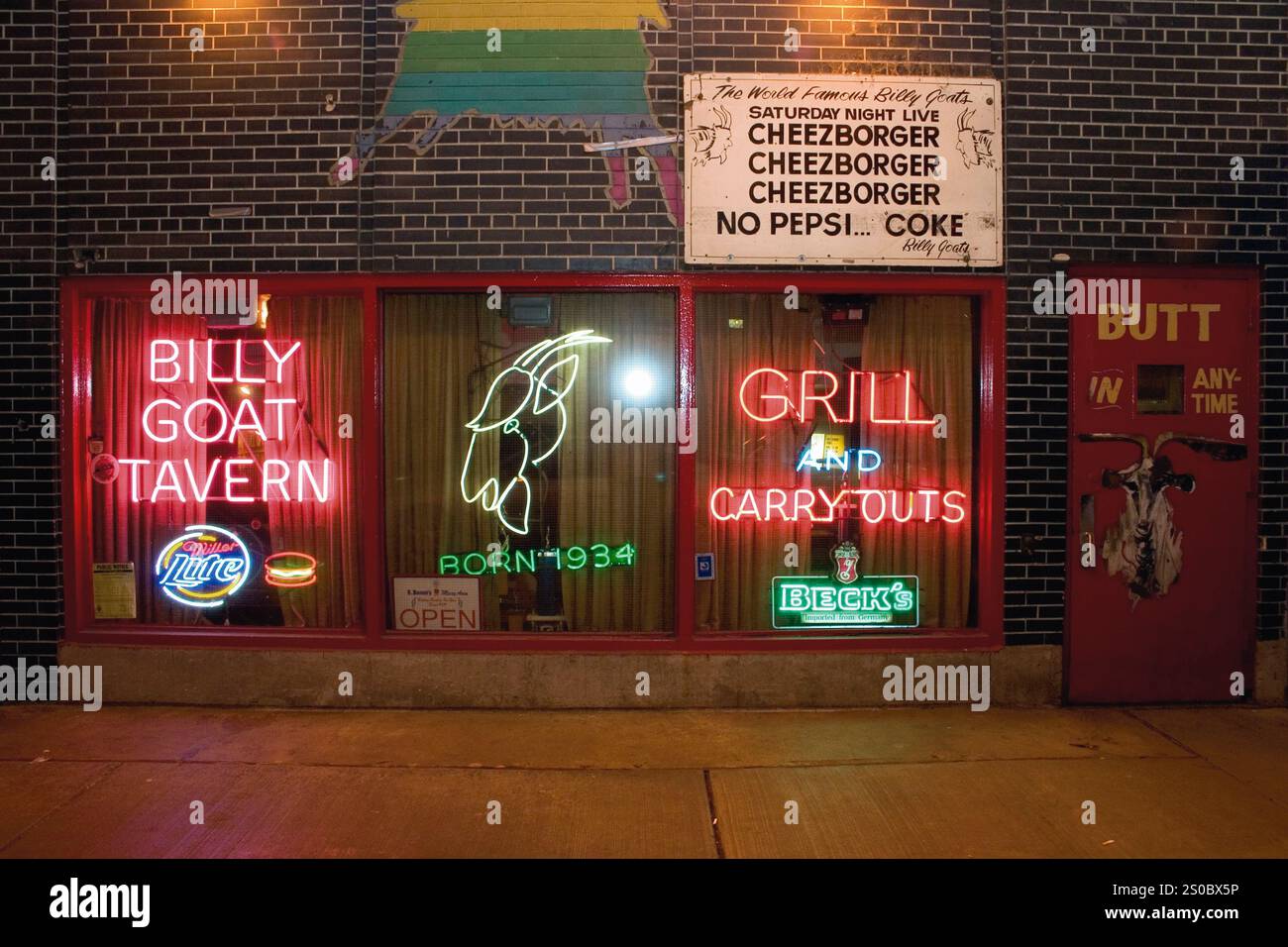 Billy Goat Tavern, Chicago, Illinois Stock Photo - Alamy