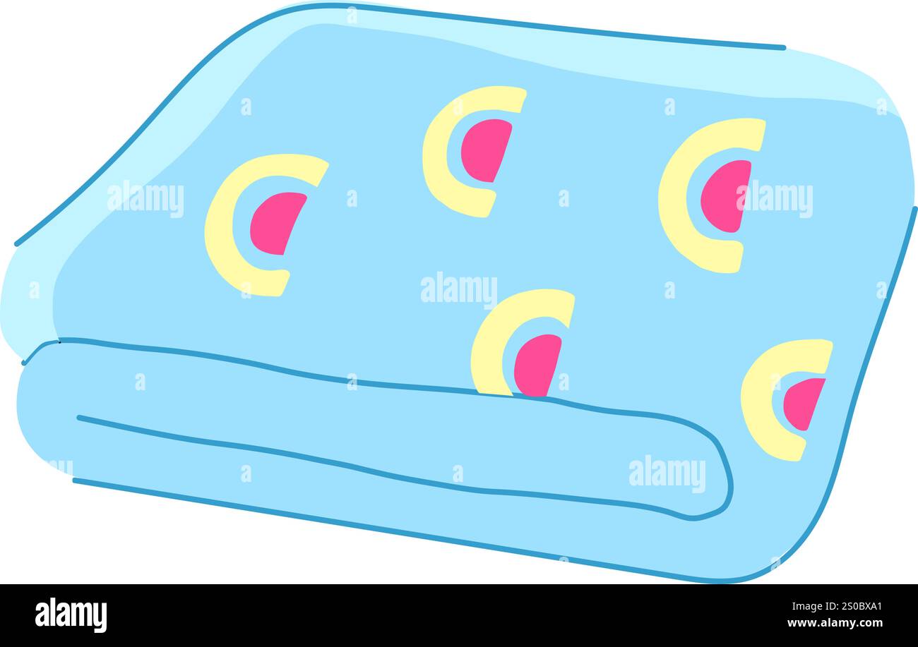 newborn blanket baby cartoon vector illustration Stock Vector Image ...