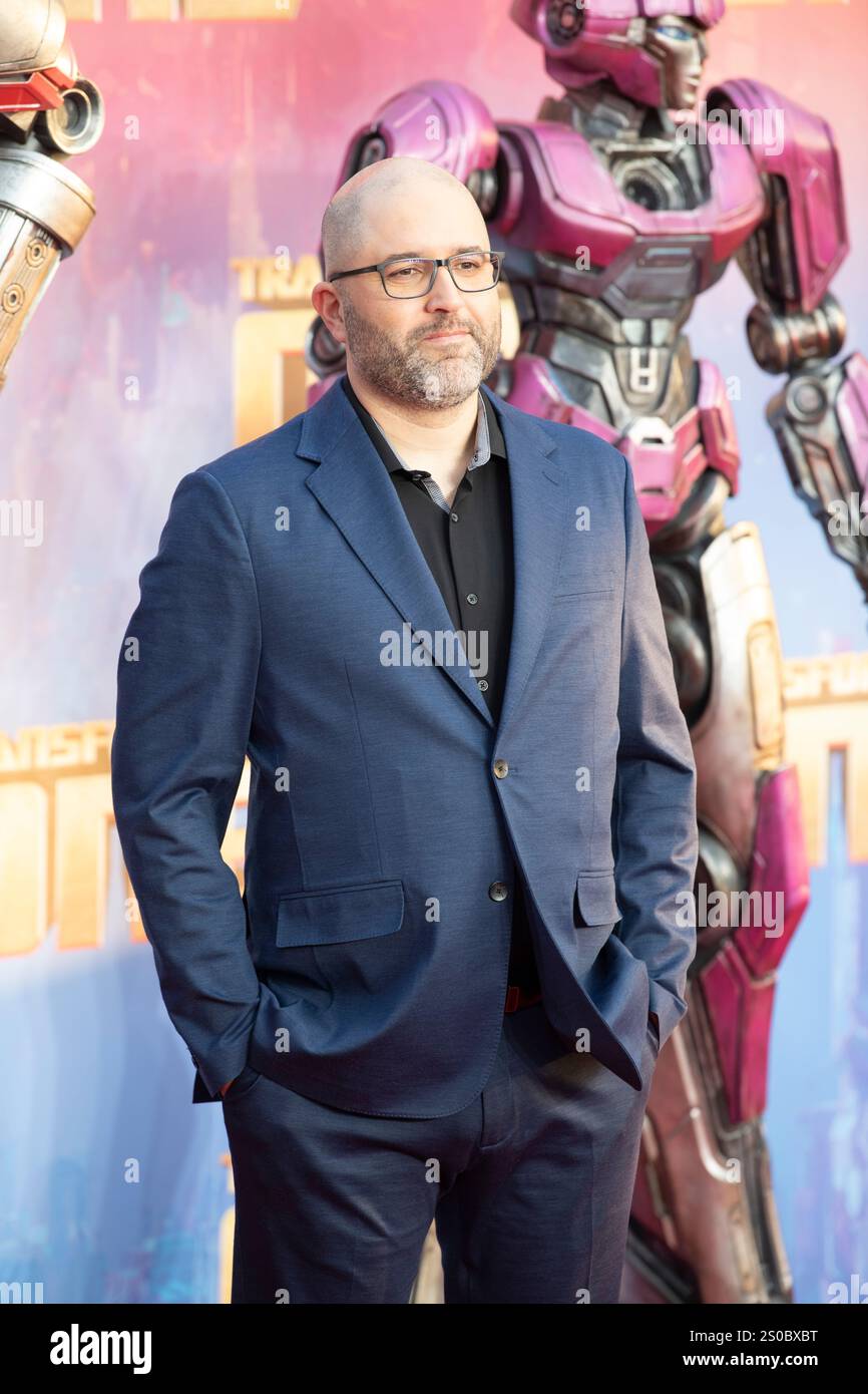 Josh Cooley attends the European premiere of 'Transformers One', at ...