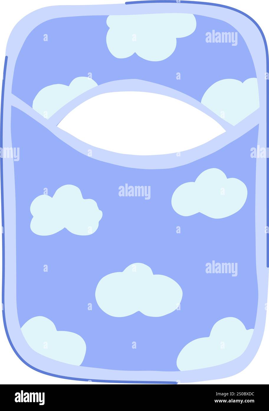 baby burp cloths cartoon vector illustration Stock Vector Image & Art ...