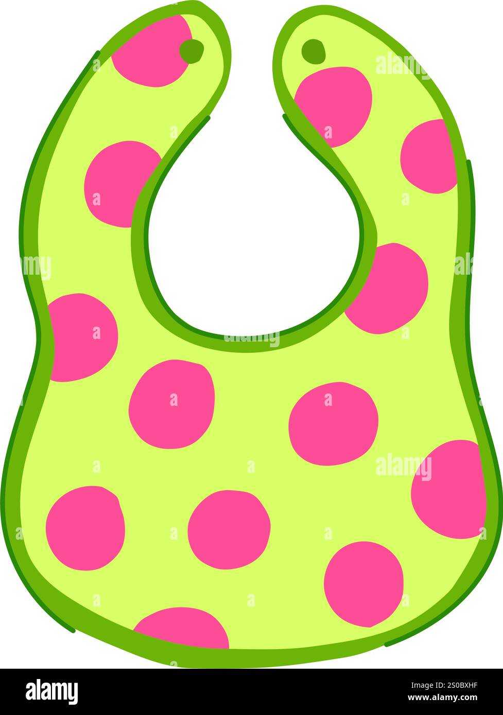 drool burp cloths cartoon vector illustration Stock Vector Image & Art ...