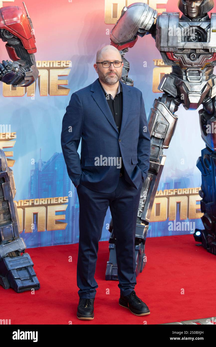 Josh Cooley attends the European premiere of 'Transformers One', at ...