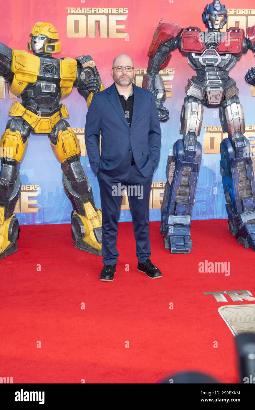 Josh Cooley attends the European premiere of 'Transformers One', at ...