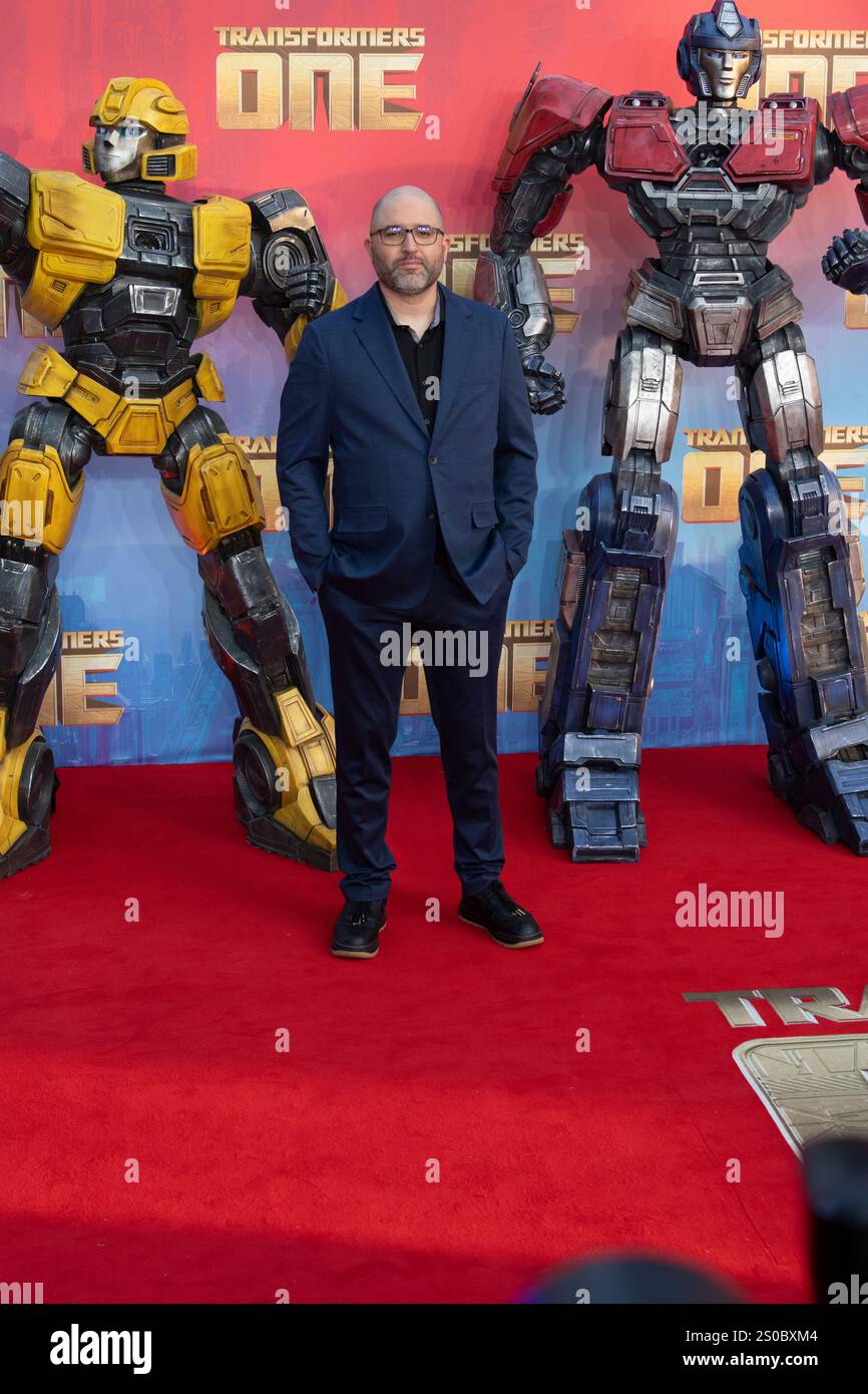 Josh Cooley attends the European premiere of 'Transformers One', at ...