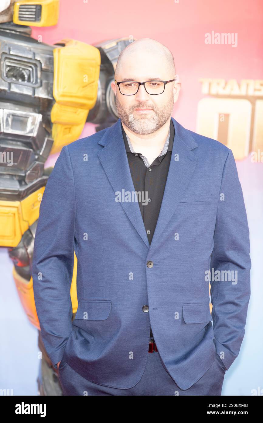Josh Cooley attends the European premiere of 'Transformers One', at ...