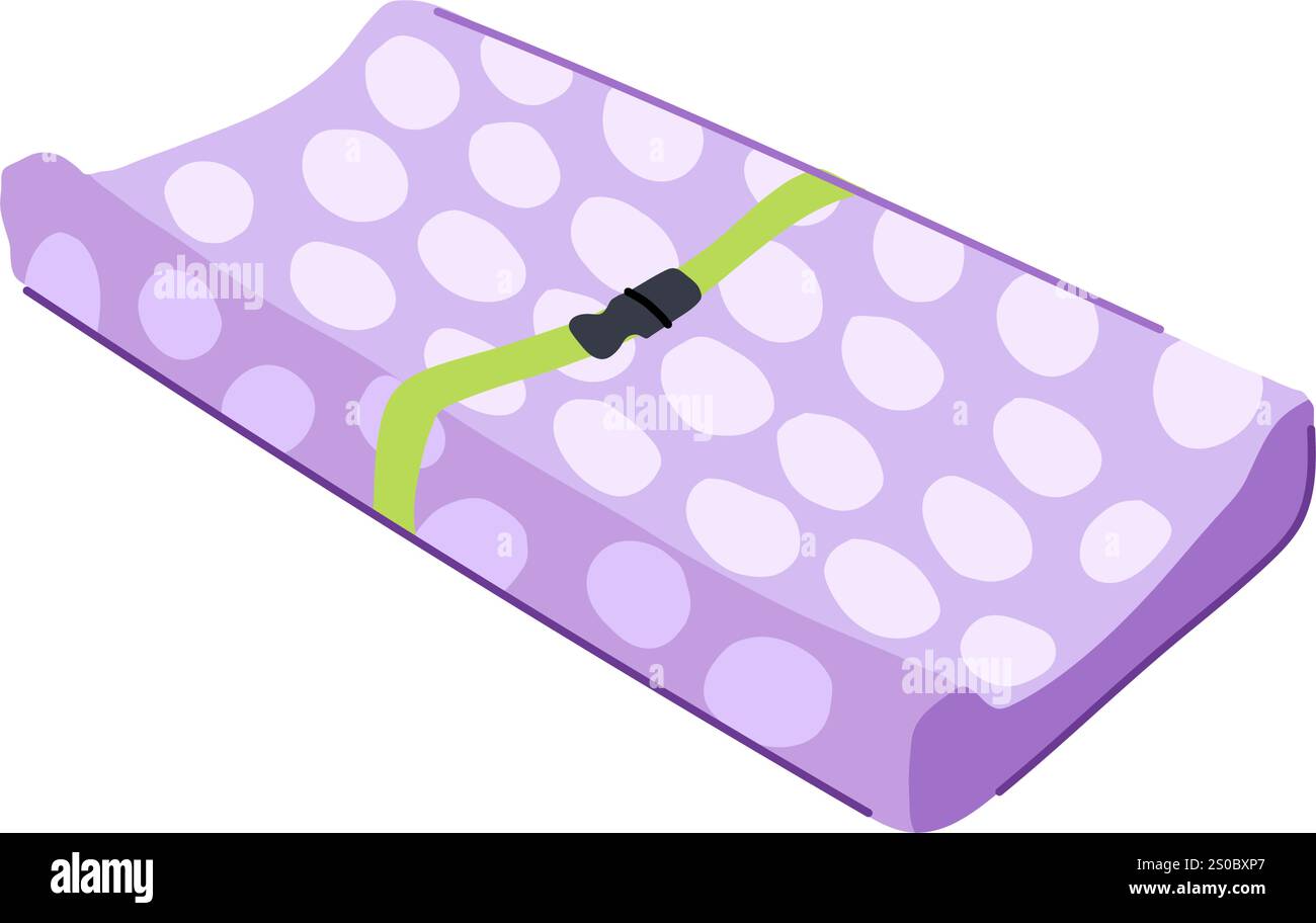 portable changing pad cartoon vector illustration Stock Vector Image ...