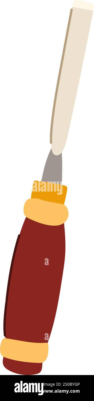 carve chisel carving cartoon vector illustration Stock Vector Image ...