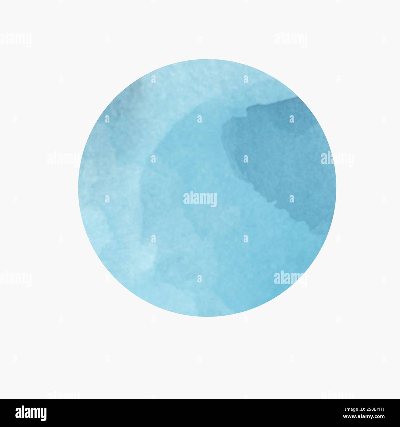 Blue watercolor abstraction. Round spot. Design Stock Photo - Alamy