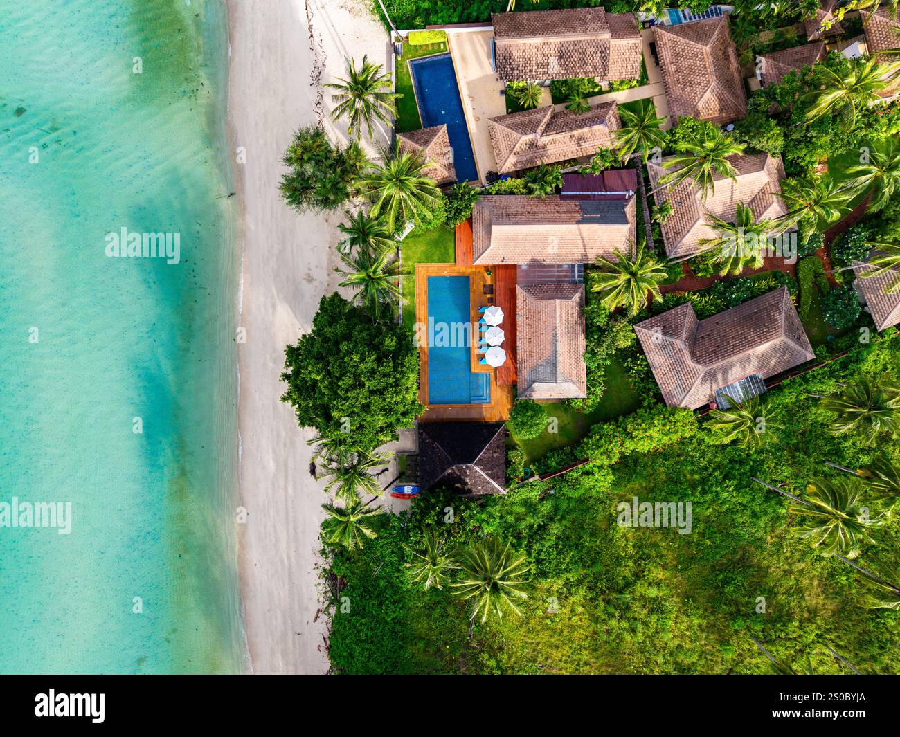 South Samui views with beach villas, in koh Samui, Thailand Stock Photo ...