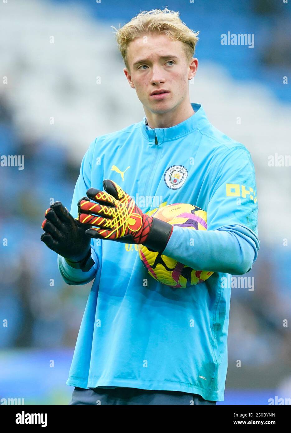 Manchester, UK. 26th Dec, 2024. Thorsten Spike Brits of Manchester City ...