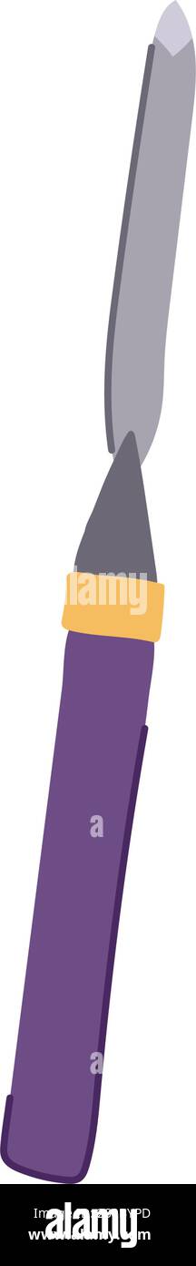 shape chisel carving cartoon vector illustration Stock Vector Image ...