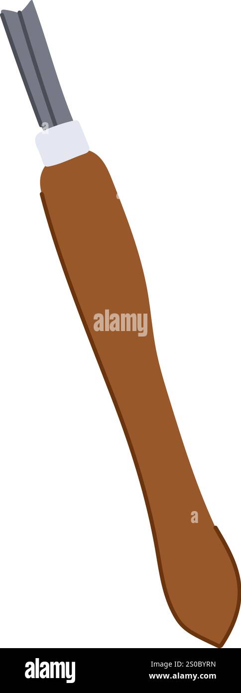 create chisel carving cartoon vector illustration Stock Vector Image ...