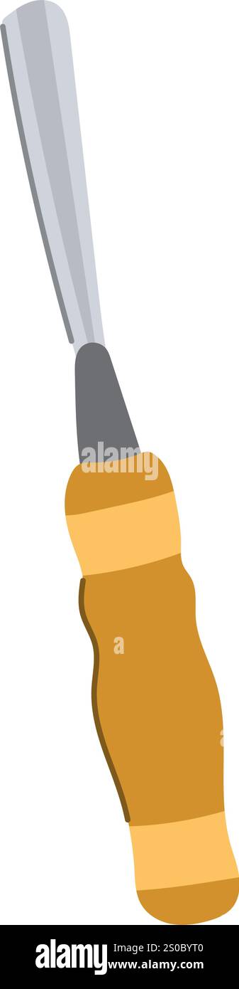 carve chisel carving cartoon vector illustration Stock Vector Image ...