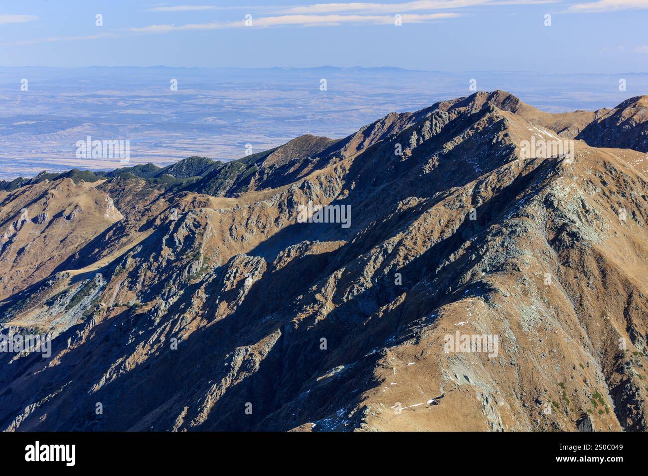 mountain landscape in the Fagaras Mountains, Romania Stock Photo - Alamy