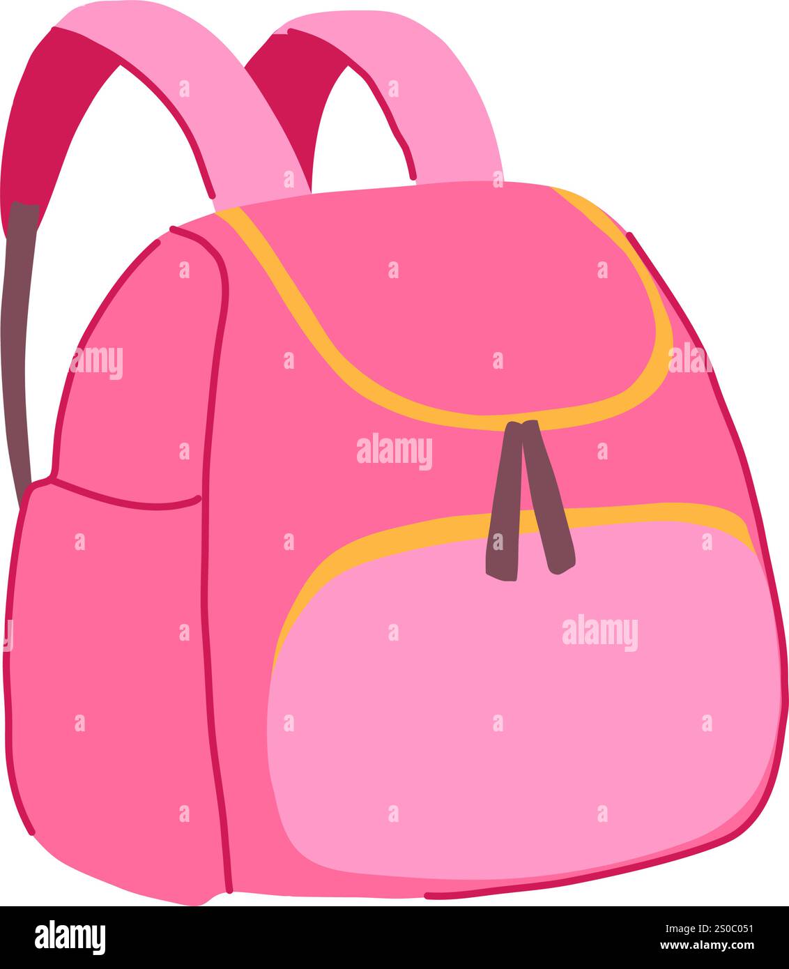 stylish diaper bag cartoon vector illustration Stock Vector Image & Art ...