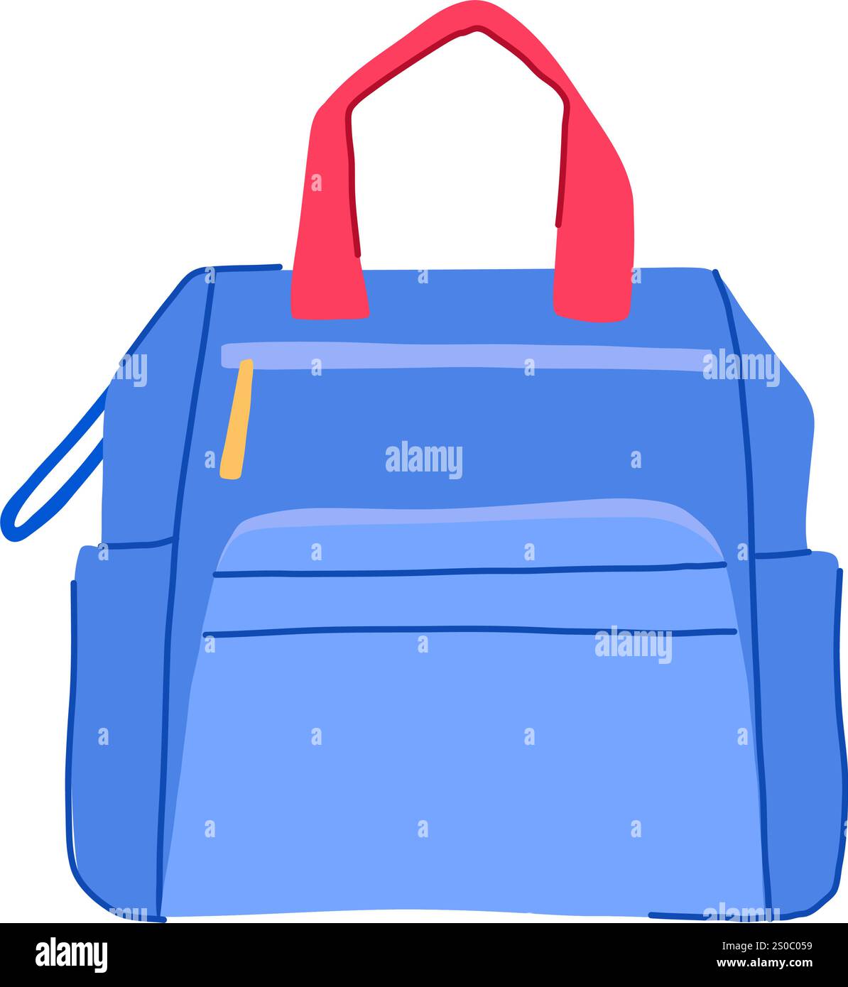 waterproof diaper bag cartoon vector illustration Stock Vector Image ...
